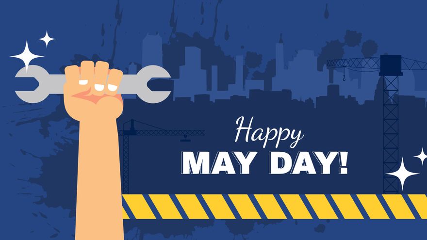 May Day Wallpaper Background Template - Edit Online & Download Example ...