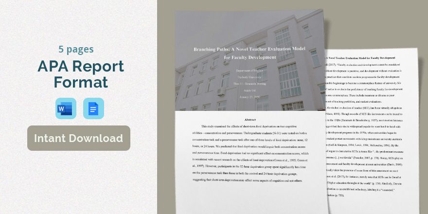 FREE APA Format Template Download In Word Google Docs Template