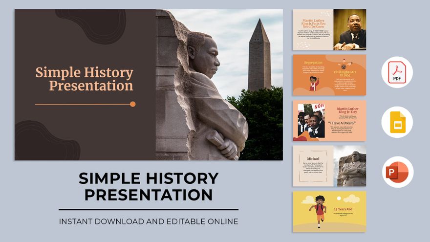 History Presentation Template - Edit Online & Download Example ...