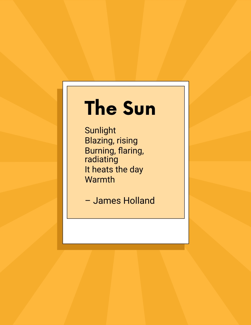 Cinquain Poems About Summer