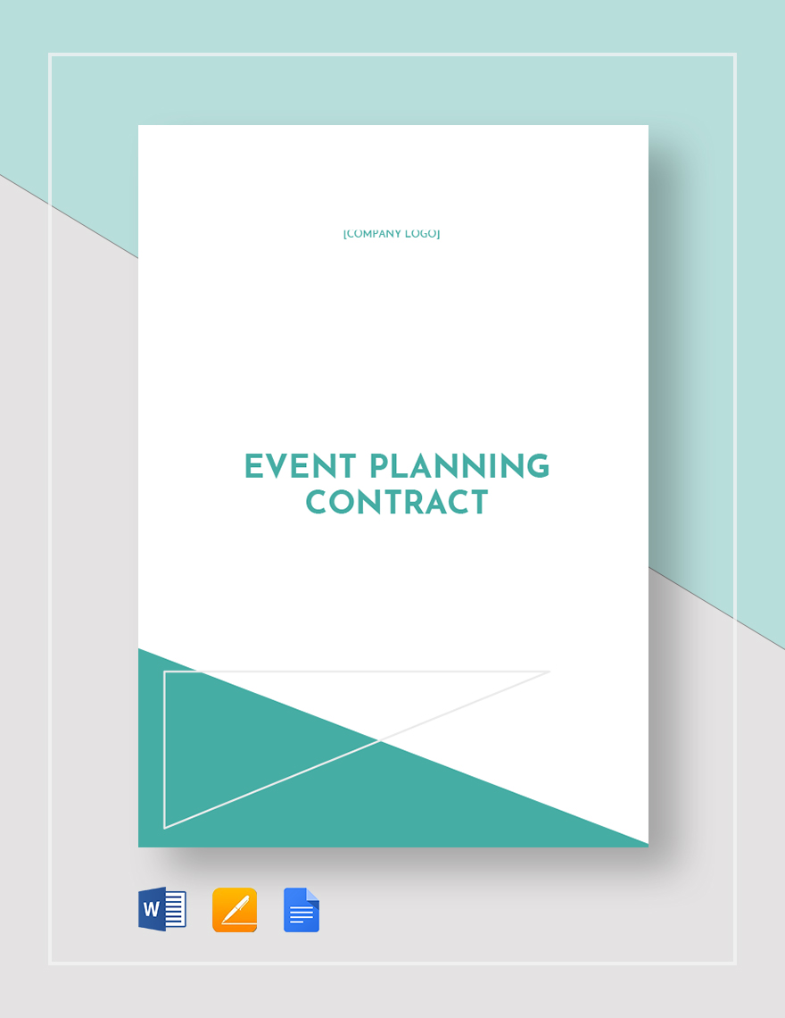 Event Planning Contract Templates Documents Design Free Download