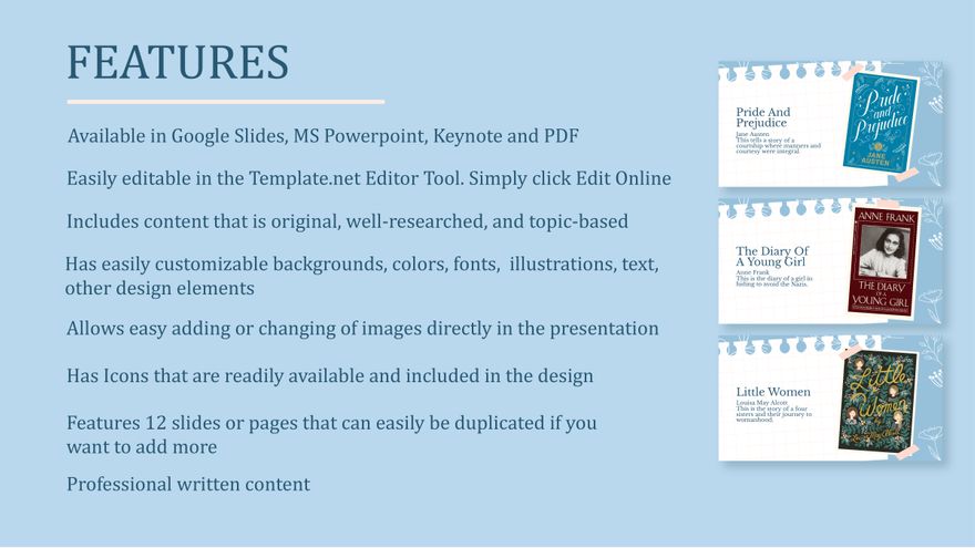 Free Aesthetic Literature Presentation - Google Slides, PowerPoint, PDF ...