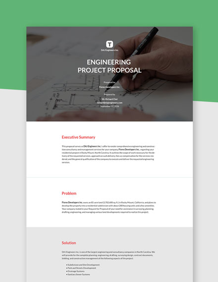 Simple IT Project Proposal Template - Google Docs, Word, Apple Pages ...