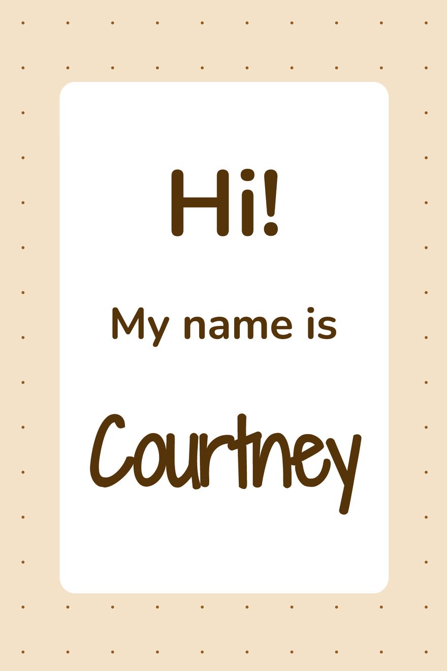 Free School Name Tag Word Google Docs Illustrator PSD Apple Pages 