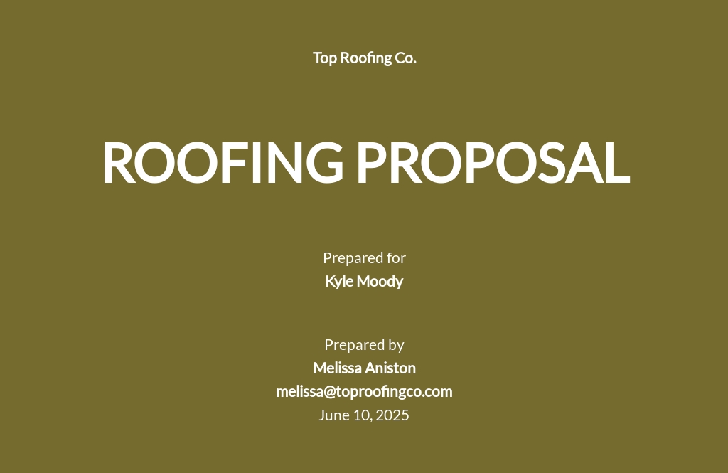 21 FREE Roofing Templates Edit Download Template