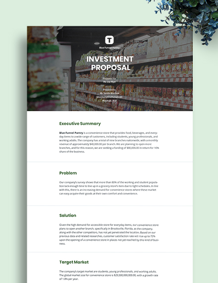 Free Editable Startup Funding Proposal Template - Word | Template.net