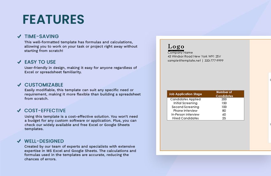 Job Application Funnel Chart - Google Sheets, Excel | Template.net