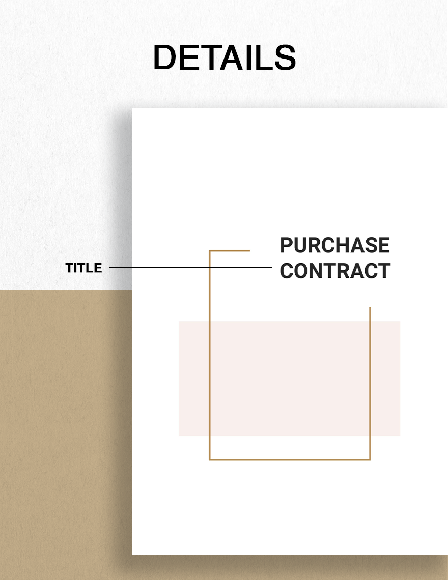 Purchase Contract Template - Google Docs, Word, Apple Pages | Template.net