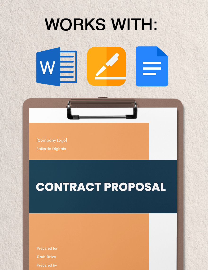 Contract Proposal Template - Google Docs, Word, Apple Pages | Template.net