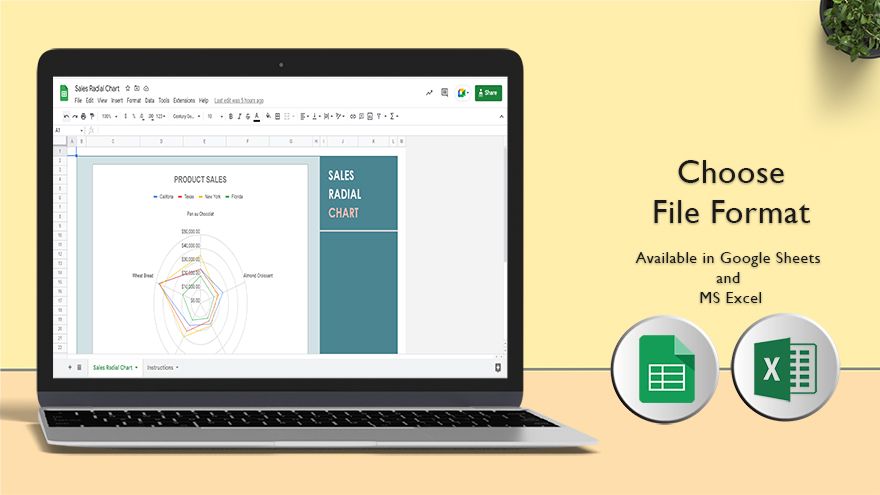 Sales Radial Chart - Google Sheets, Excel | Template.net