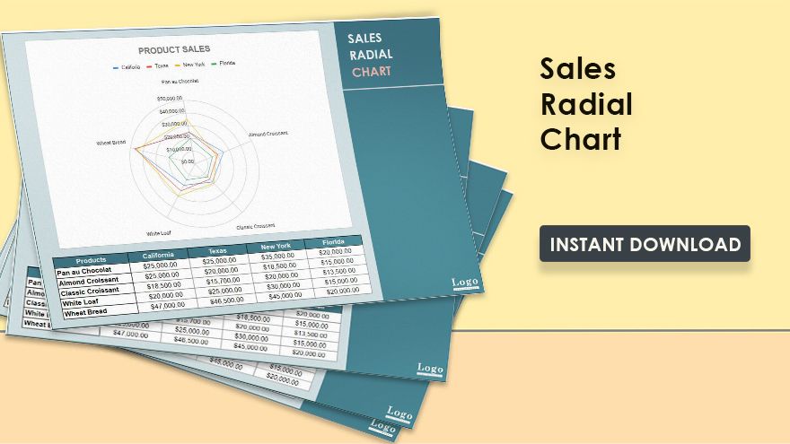 Sales Radial Chart - Google Sheets, Excel | Template.net