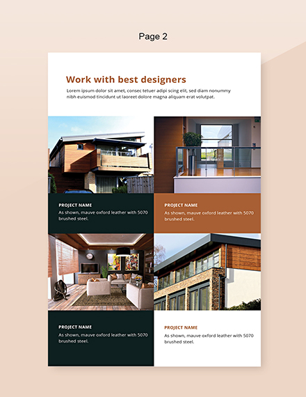 Architecture Catalog Template - Illustrator, InDesign, Word, Apple ...