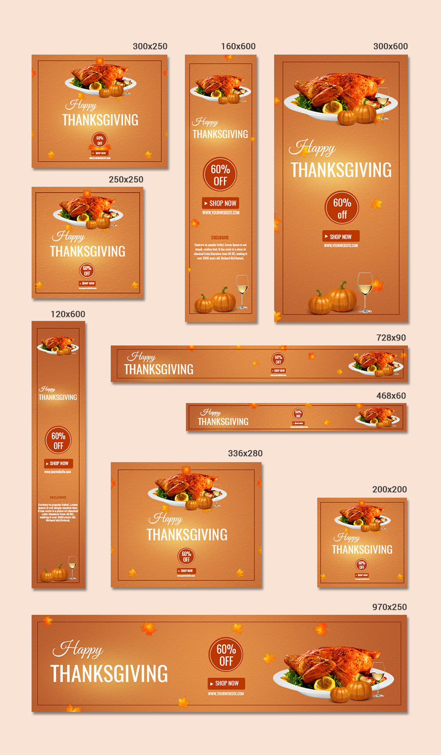 Thanksgiving Restaurant Banner Template - PSD | Template.net