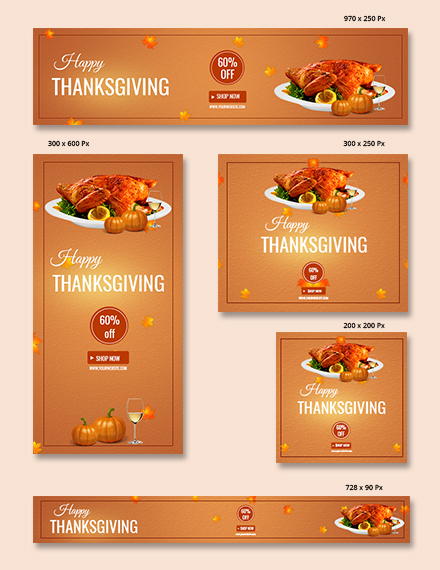 Thanksgiving Restaurant Banner Template in PSD - Download | Template.net