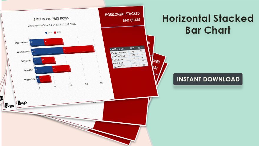 Free Free Horizontal Stacked Bar Chart - Google Sheets, Excel ...