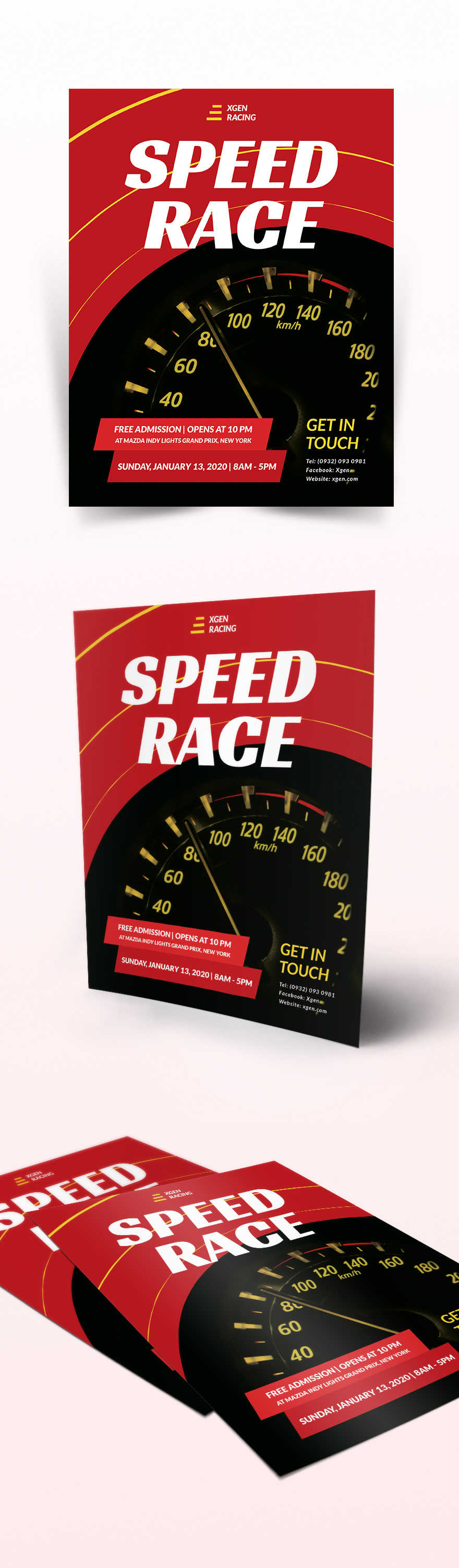 Bicycle Racing Flyer Template - Illustrator, Word, Apple Pages, PSD ...