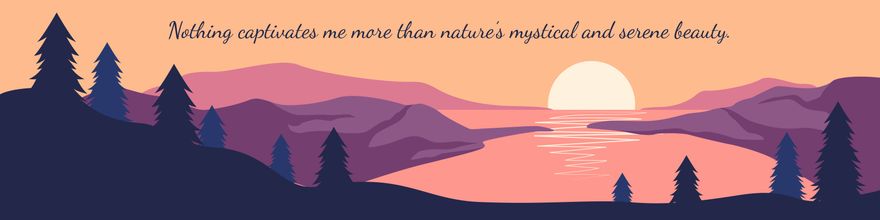 Free Nature Linkedin Banner EPS Illustrator JPG PSD PNG SVG Template