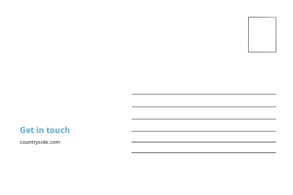 Simple Business Postcard Template - Word | PSD | Apple Pages ...