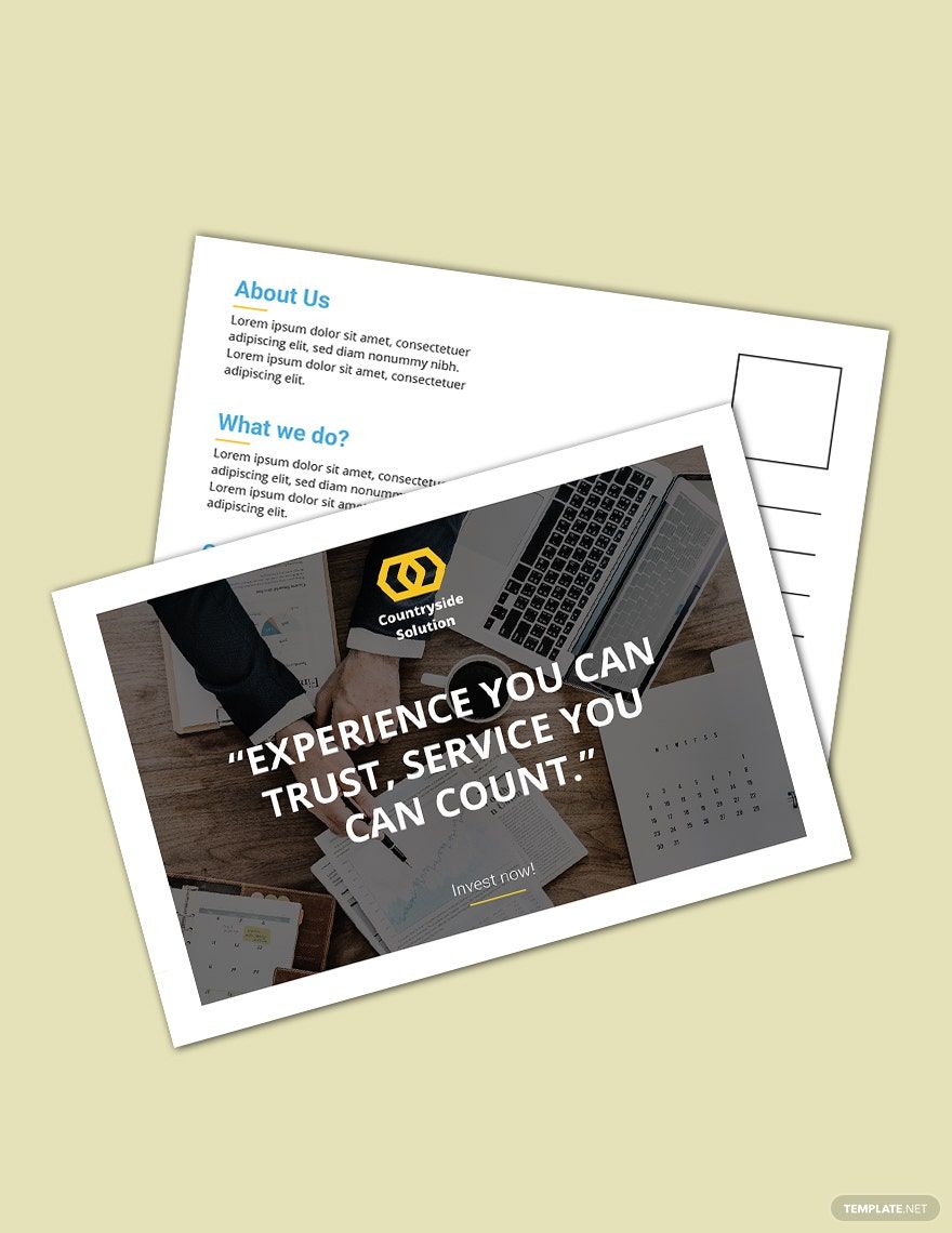 Multi Purpose Business Postcard Template - Illustrator, Word, Apple ...