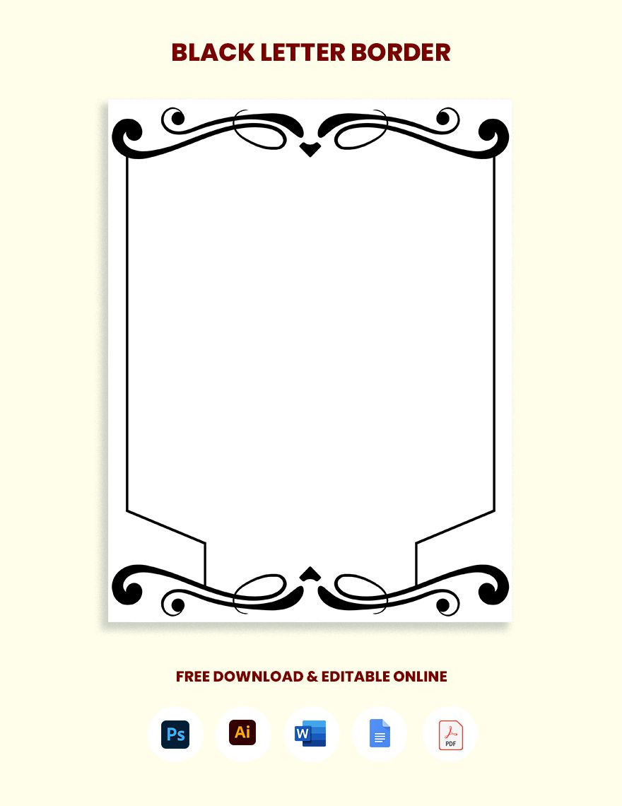 Free Black Border Templates Editable And Printable Free Black Border Templates Editable And Printable