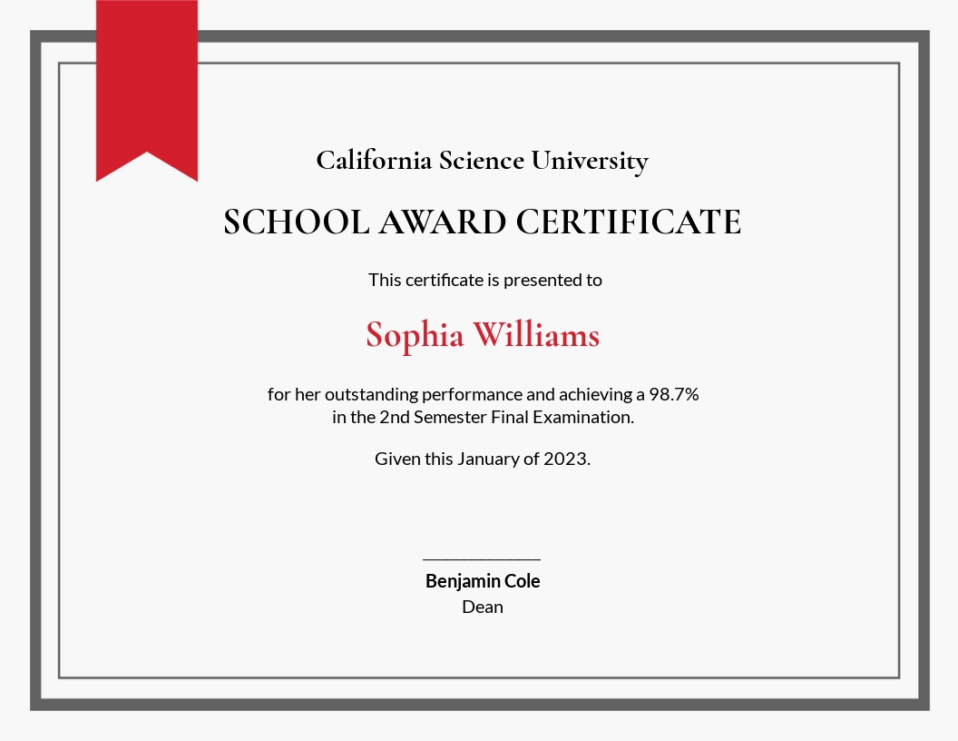 School Transfer Certificate Template - Google Docs, Illustrator ...