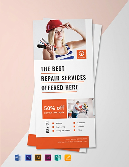 Free Housekeeping Services Rack Card Template - Word | Template.net