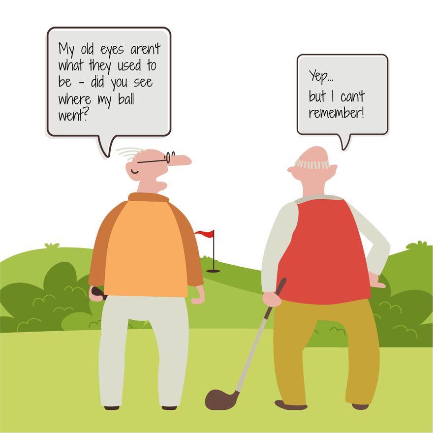 Free Golf Meme JPG Template