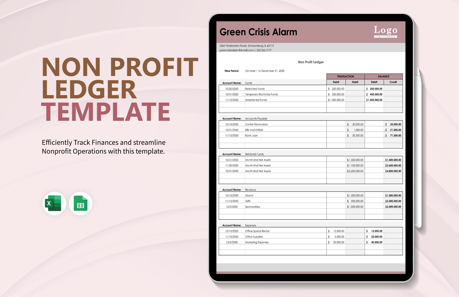 Editable Ledger Templates In Google Sheets To Download