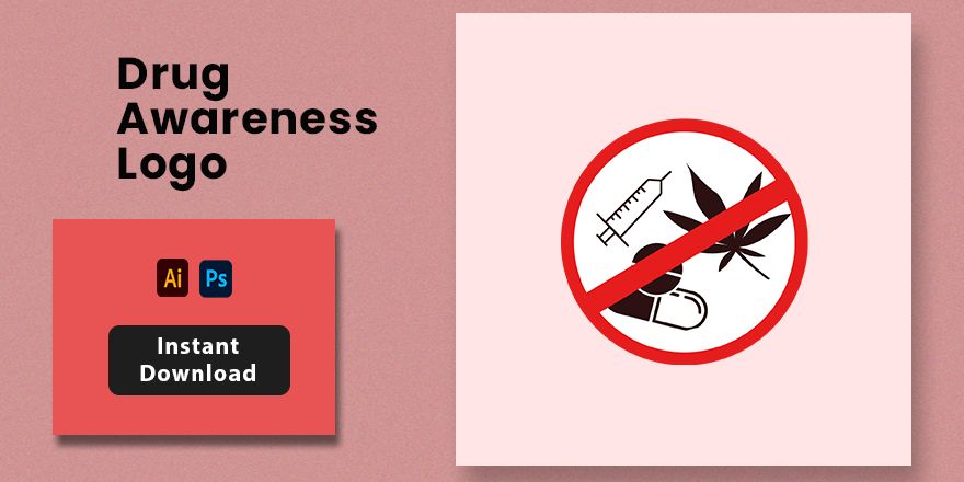 Free Drug Awareness Logo - Download in Illustrator, PSD | Template.net