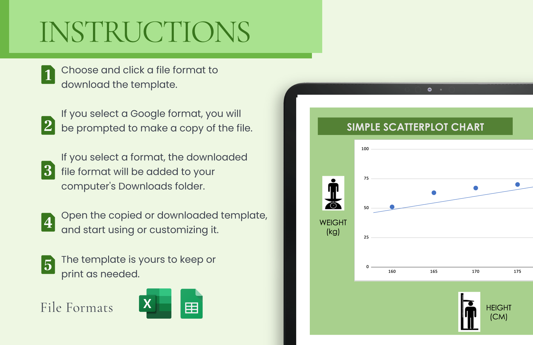 Free Simple Scatterplot Chart - Download in Excel, Google Sheets ... Free Simple Scatterplot Chart - Download in Excel, Google Sheets ...