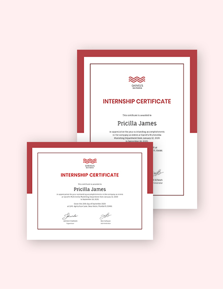 FREE Internship Certificate Template: Download 380+ Certificates in PSD ...