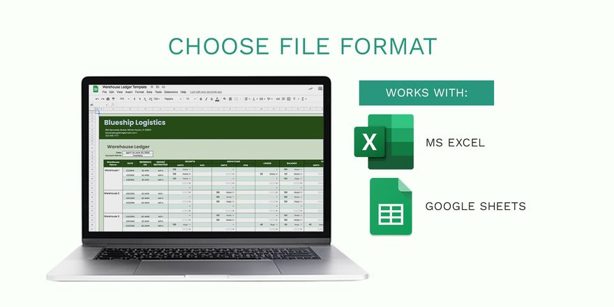 Warehouse Ledger Template - Google Sheets, Excel | Template.net
