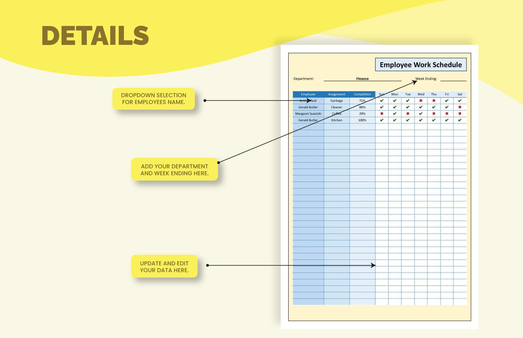 Spreadsheet Template - Download in Excel, Google Sheets | Template.net