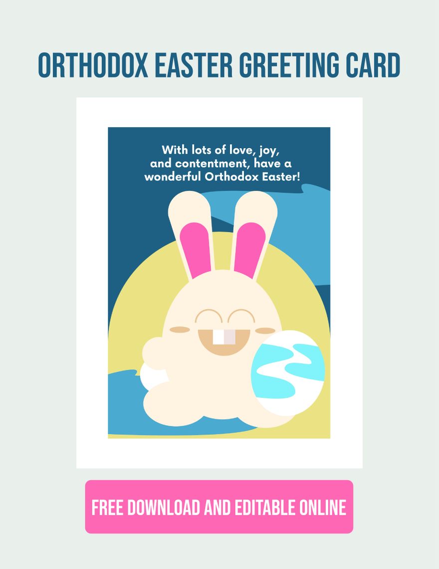 Free Orthodox Easter Greeting Card Download In Word Google Docs PDF Illustrator PSD 