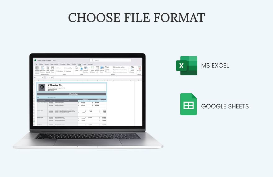 Office Ledger Template - Excel, Google Sheets | Template.net