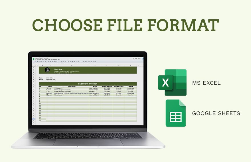 Inventory Tracker - Google Sheets, Excel | Template.net