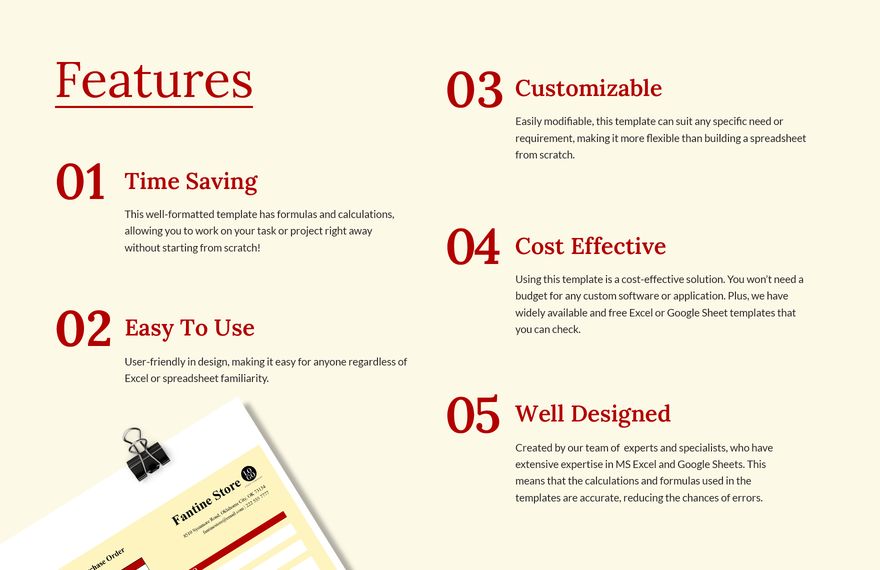 Professional Purchase Order Template - Google Sheets, Excel | Template.net