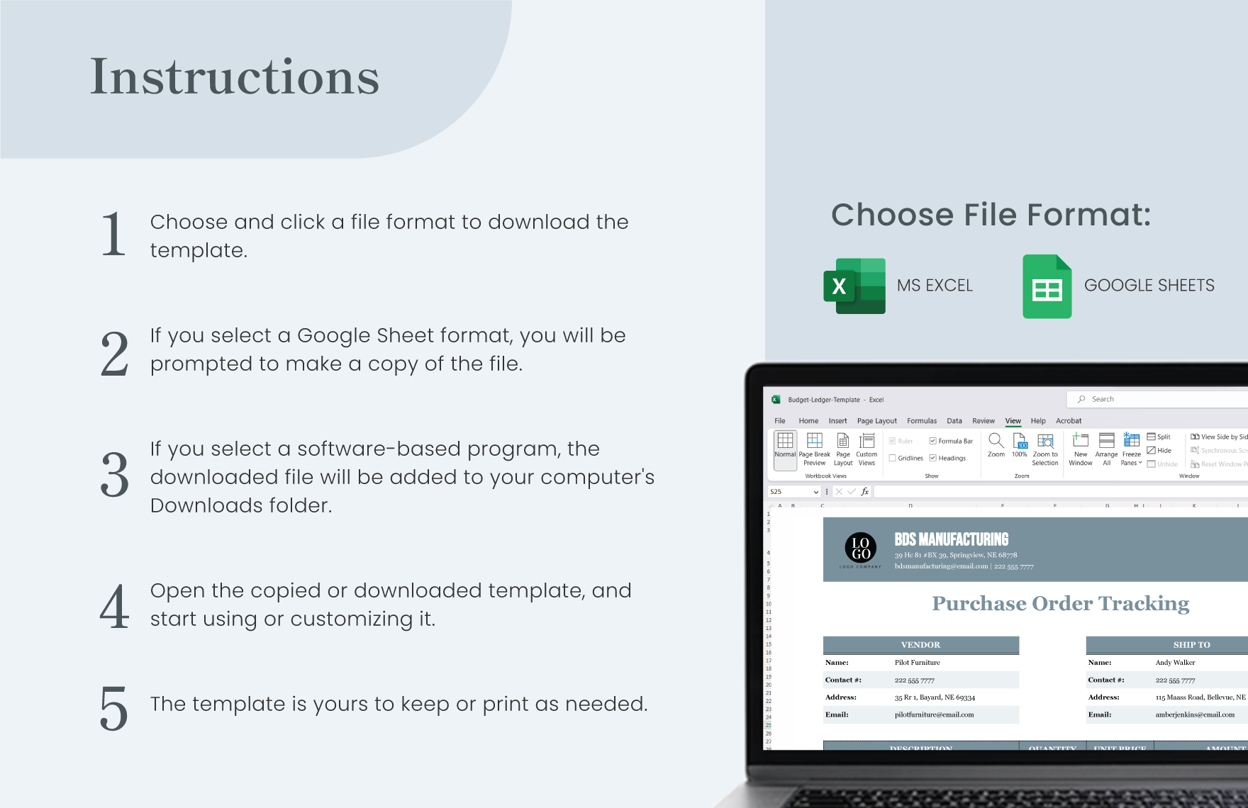 Purchase Order Tracking Template - Download in Excel, Google Sheets ... Purchase Order Tracking Template - Download in Excel, Google Sheets ...