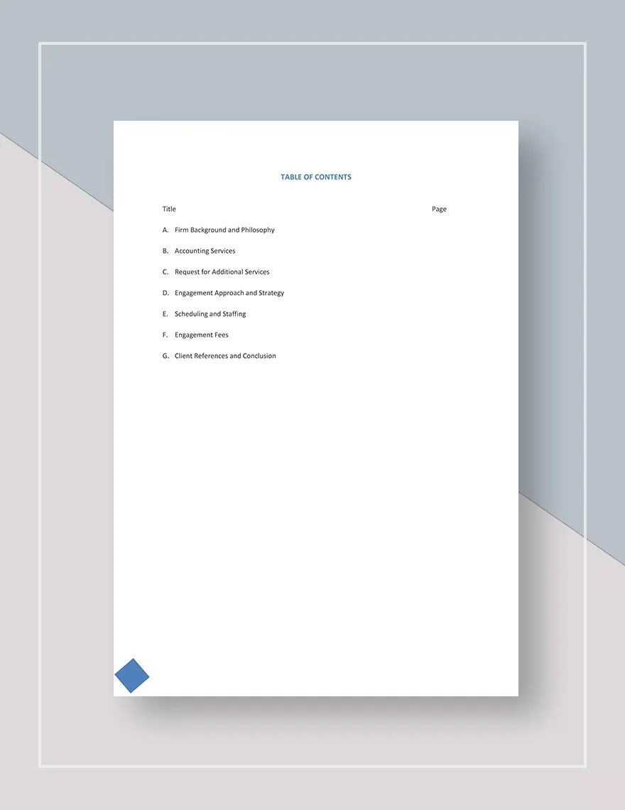 Accounting Proposal Template - Google Docs, Word, Apple Pages ...