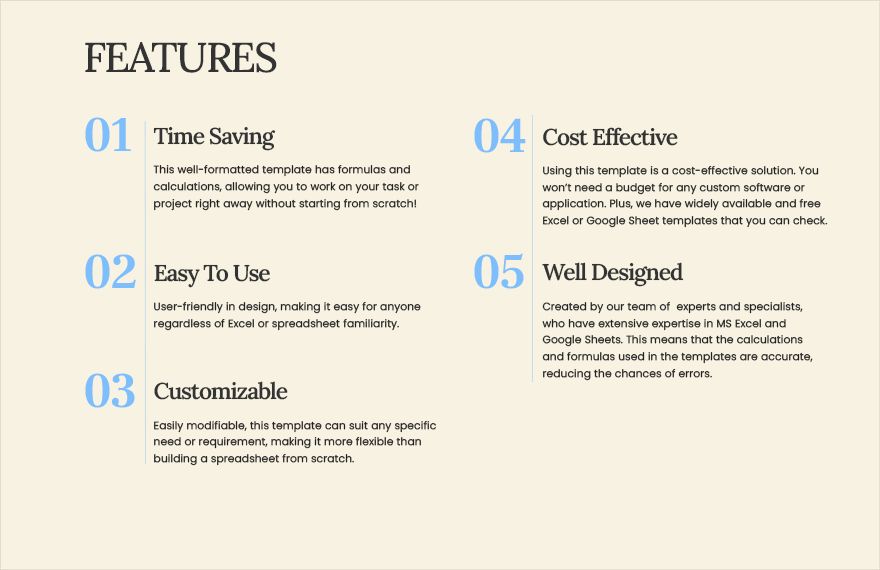 Real Estate ROI Template - Google Sheets, Excel | Template.net