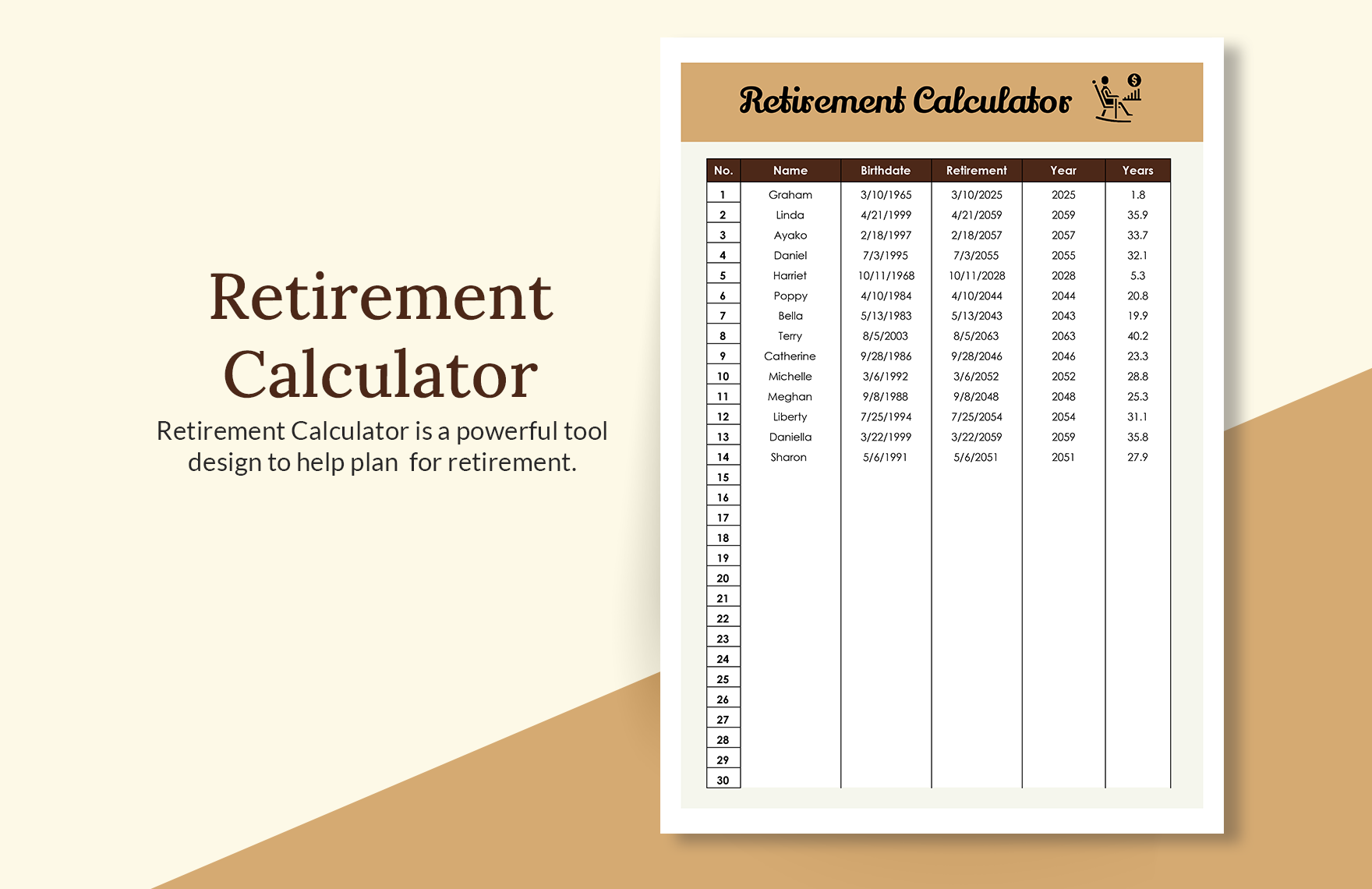 Retirement Calculator Templates In Google Sheets FREE Download Retirement Calculator Templates In Google Sheets FREE Download