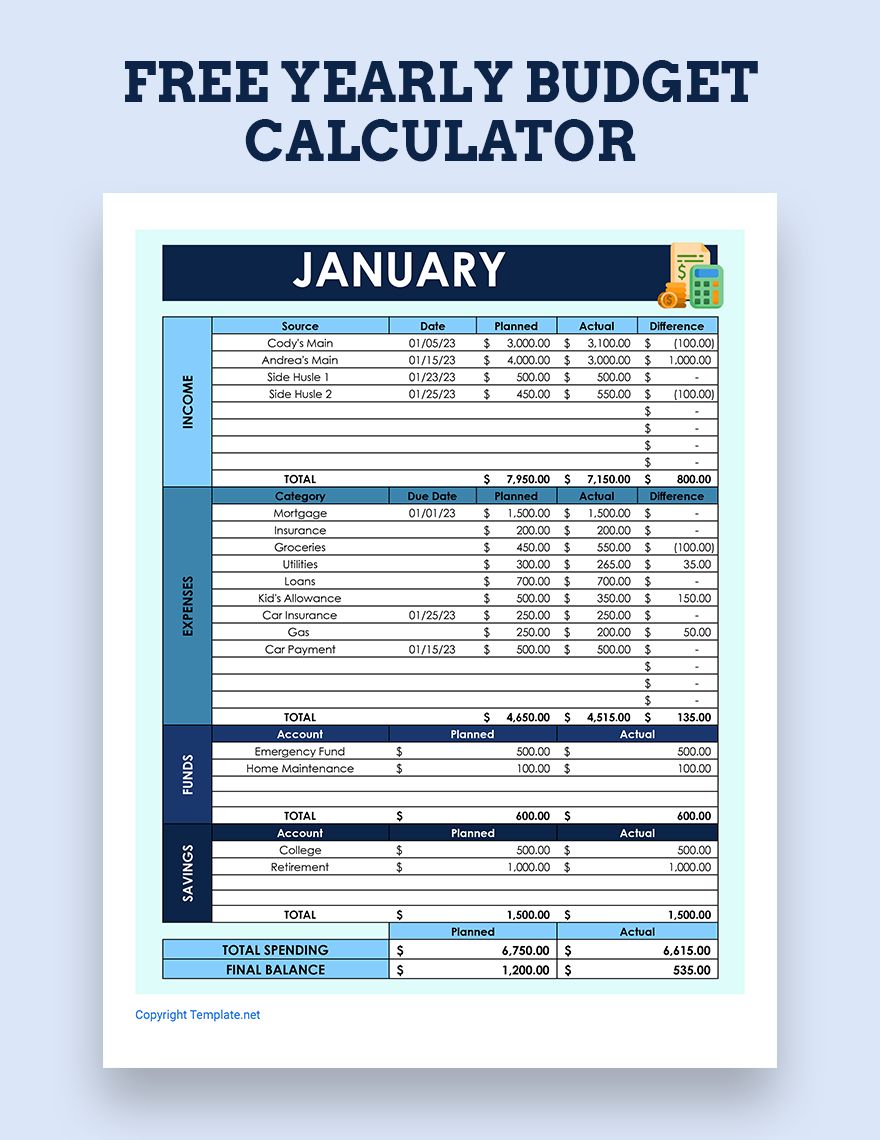 Free Yearly Budget Calculator Google Sheets Excel Template free-yearly-budget-calculator-google-sheets-excel-template
