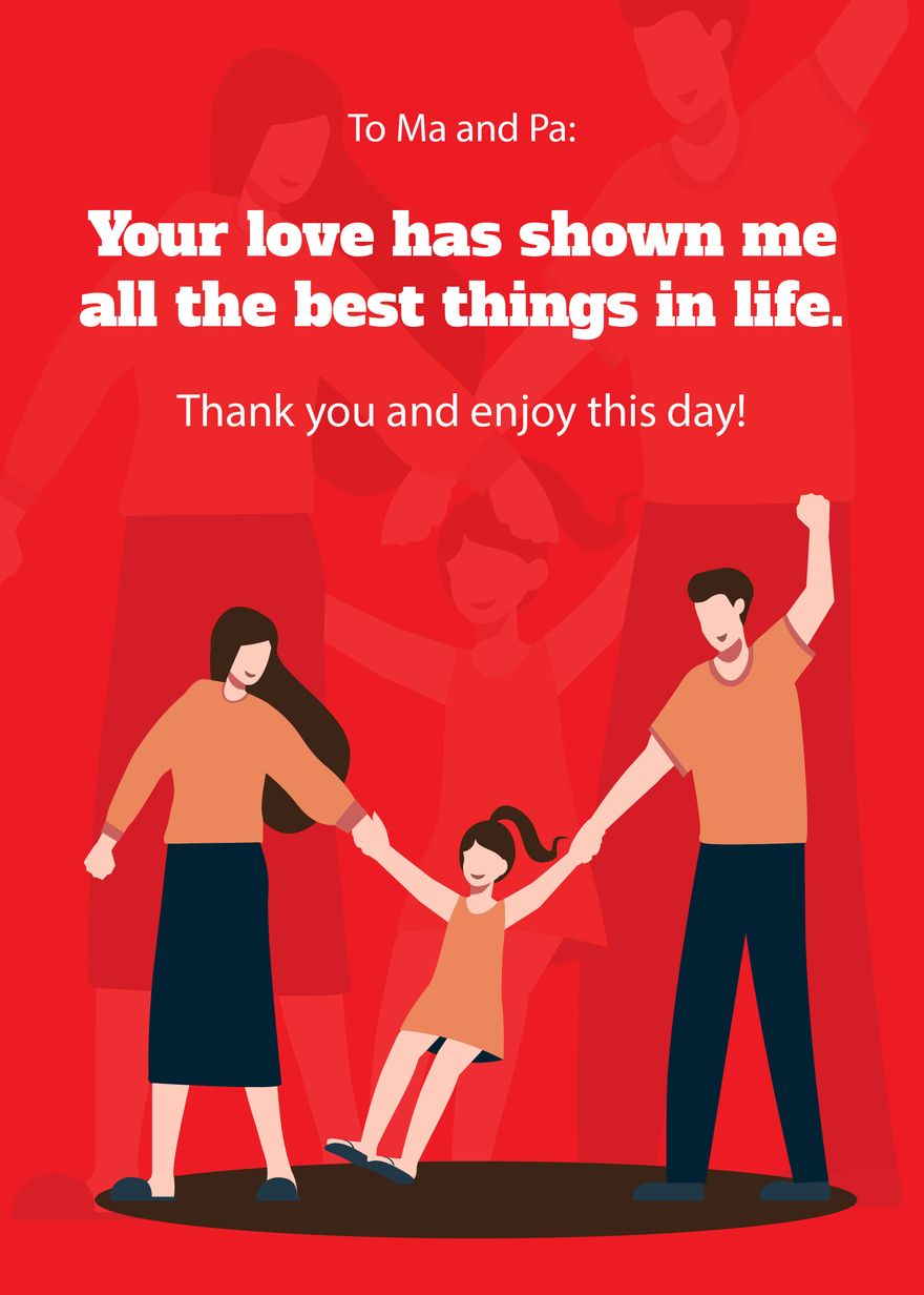 Free Parents Greeting Card EPS Google Docs Illustrator JPG Word PSD PNG SVG Template