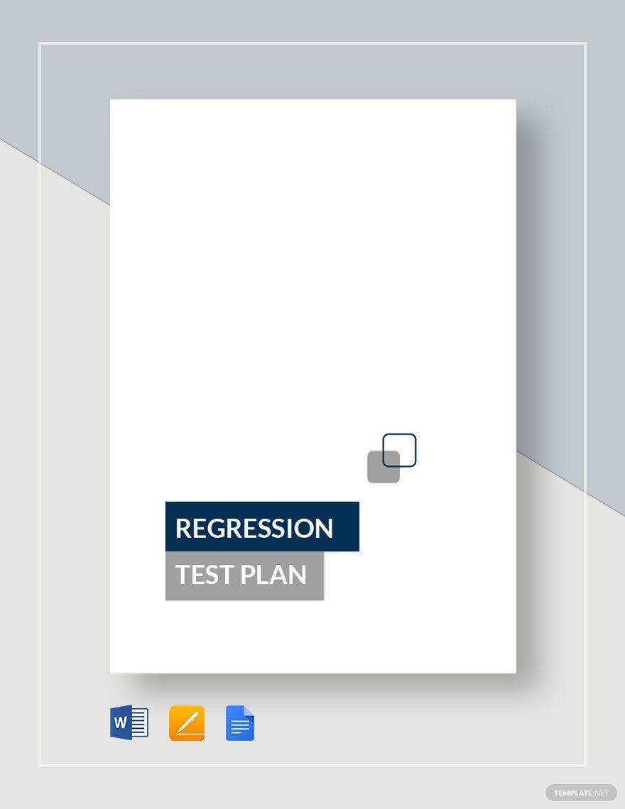 Regression Test Plan Template Download In Word Google Docs Apple 