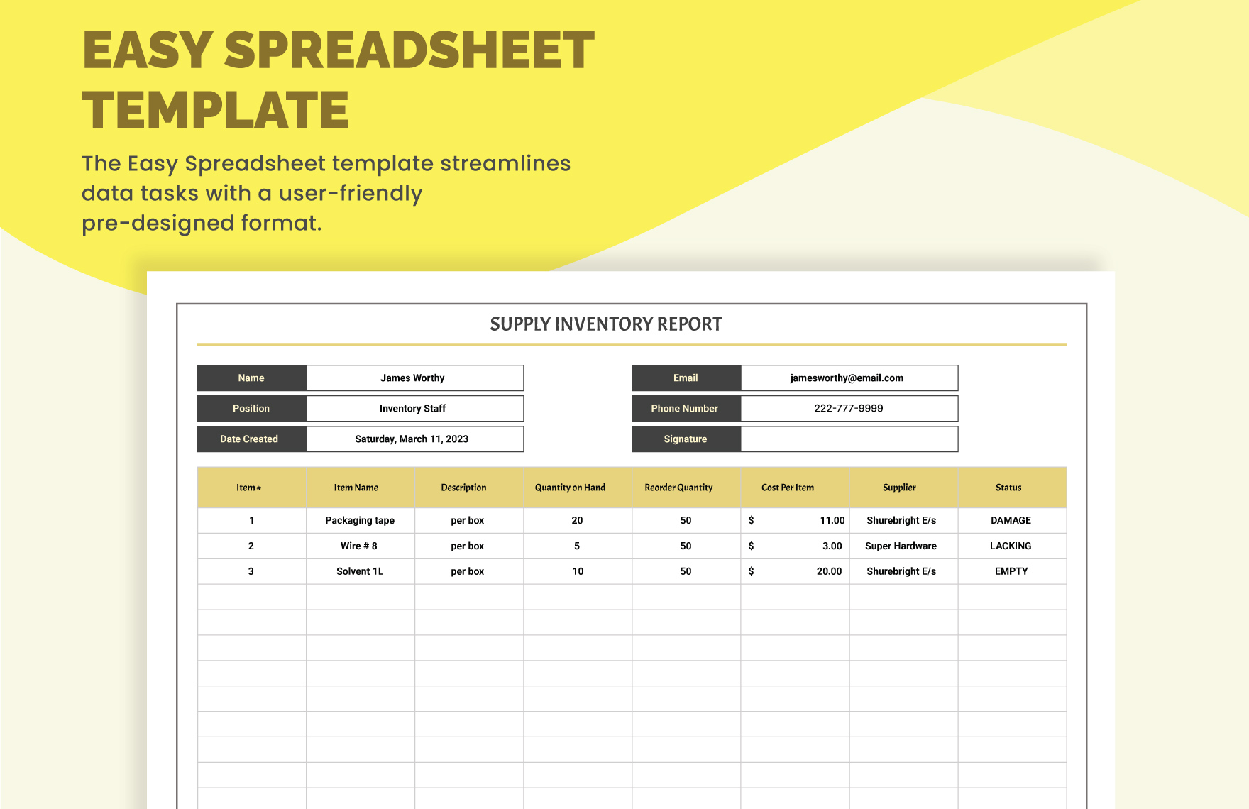 FREE Spreadsheet Template - Download in Word, Google Docs, Excel, PDF ...