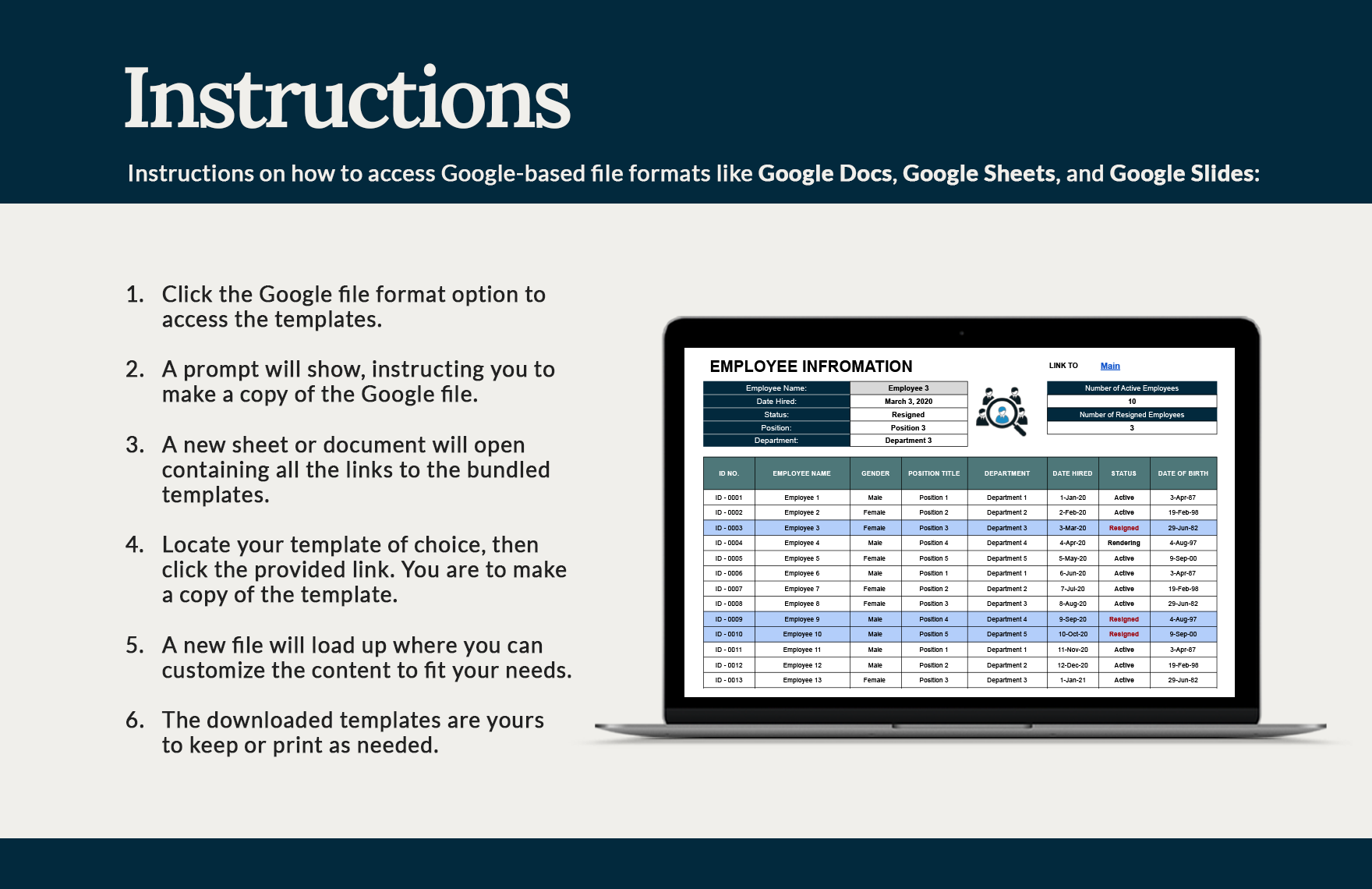 6 Employee Management Excel Template Bundle - Download in Excel, Google ...