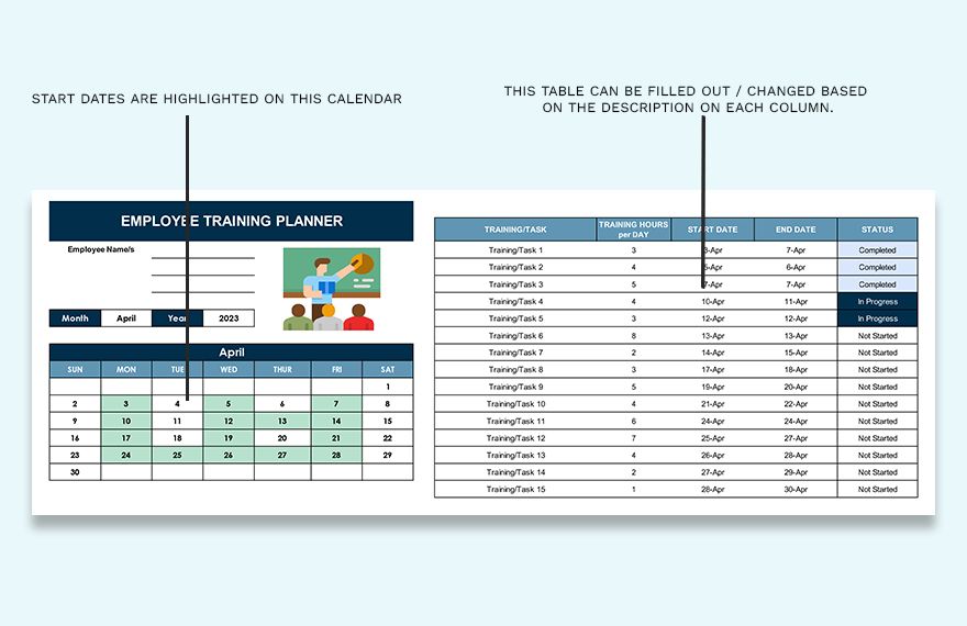 6 Employee Management Excel Templates Bundle - Google Sheets, Excel ...