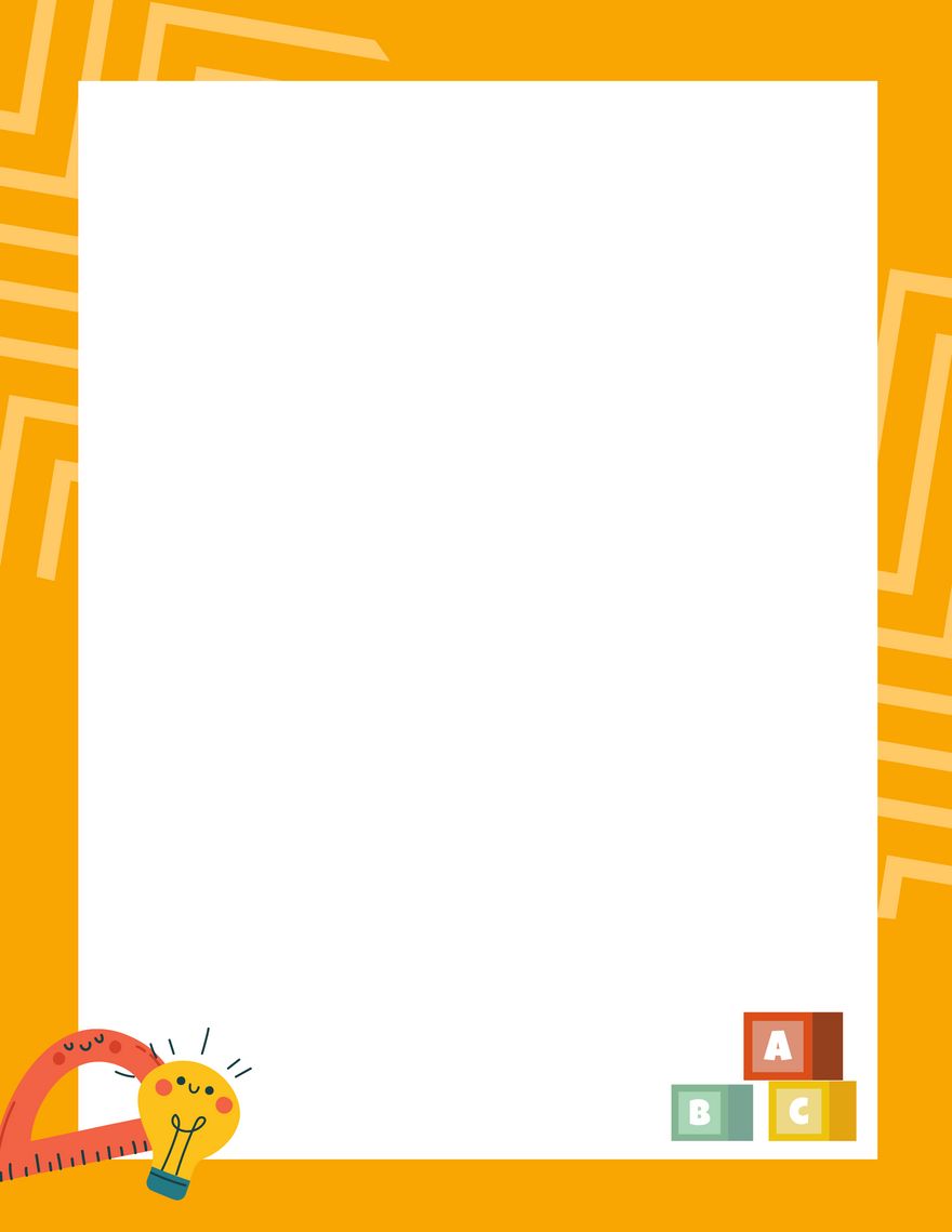 Letter Paper For Kids In JPEG PDF PSD Illustrator Word Google Docs
