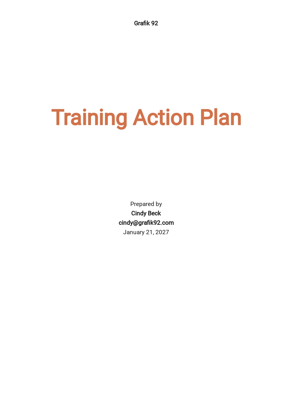 Sample Training Plan Template - Google Docs, Word, Apple Pages, PDF ...