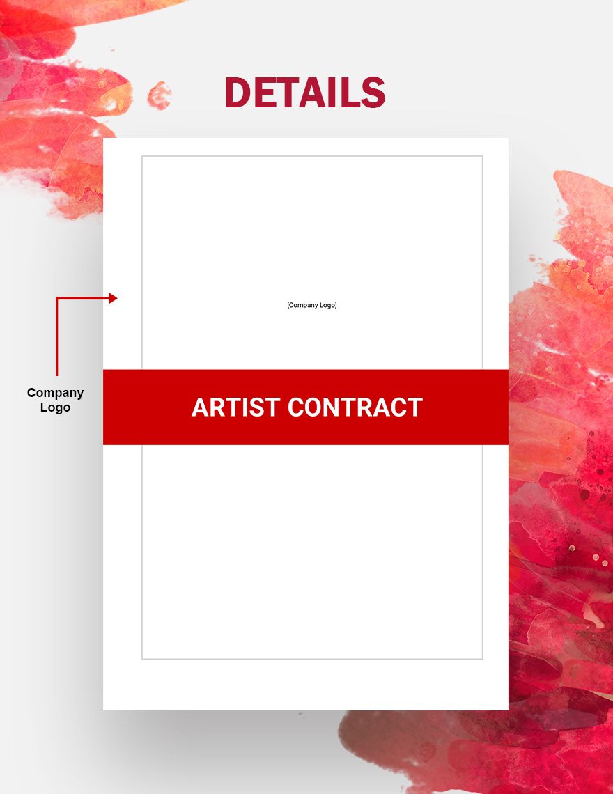 Artist Contract Template - Google Docs, Word, Apple Pages | Template.net